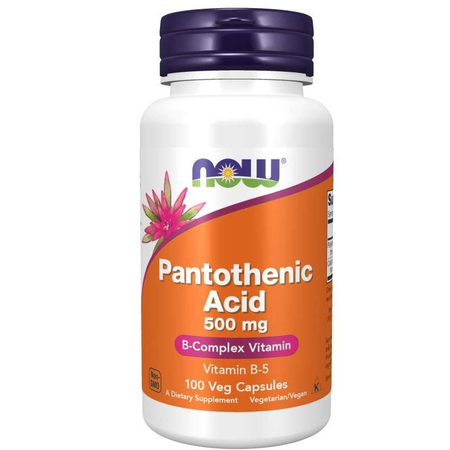 Witamina B5 - kwas pantotenowy 500mg. Suplement Now Foods | Sklep NaturaWit