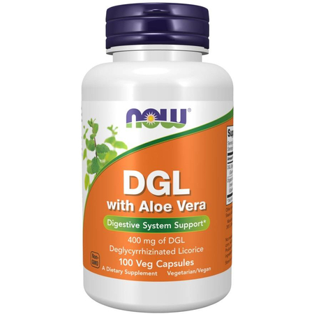 Now Foods DGL (Deglicyryzowana Lukrecja) Extract 400 mg 100 kapsułek ...