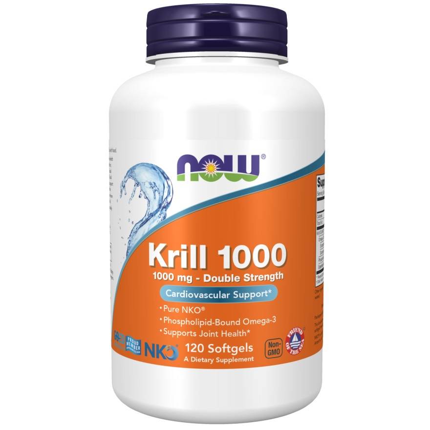 Now Foods Krill 1000, Double Strength 1000 mg 120 kapsułek | Sklep ...
