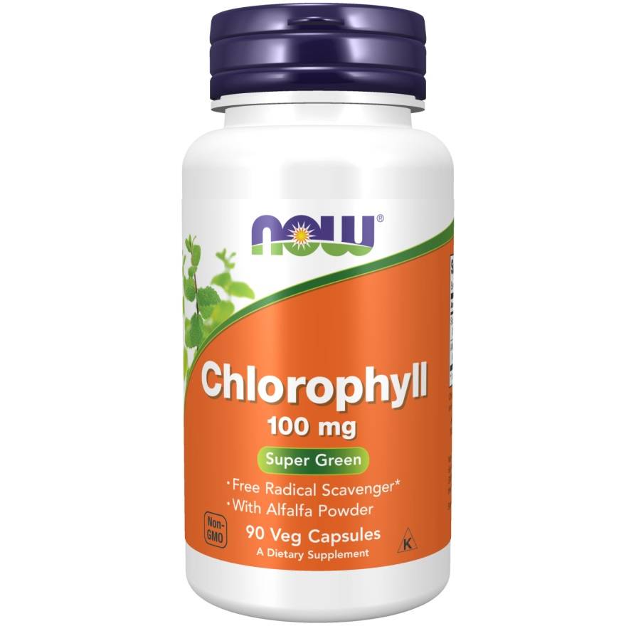 Now Foods Chlorofil 100 mg 90 veg kapsułek | Sklep Naturawit