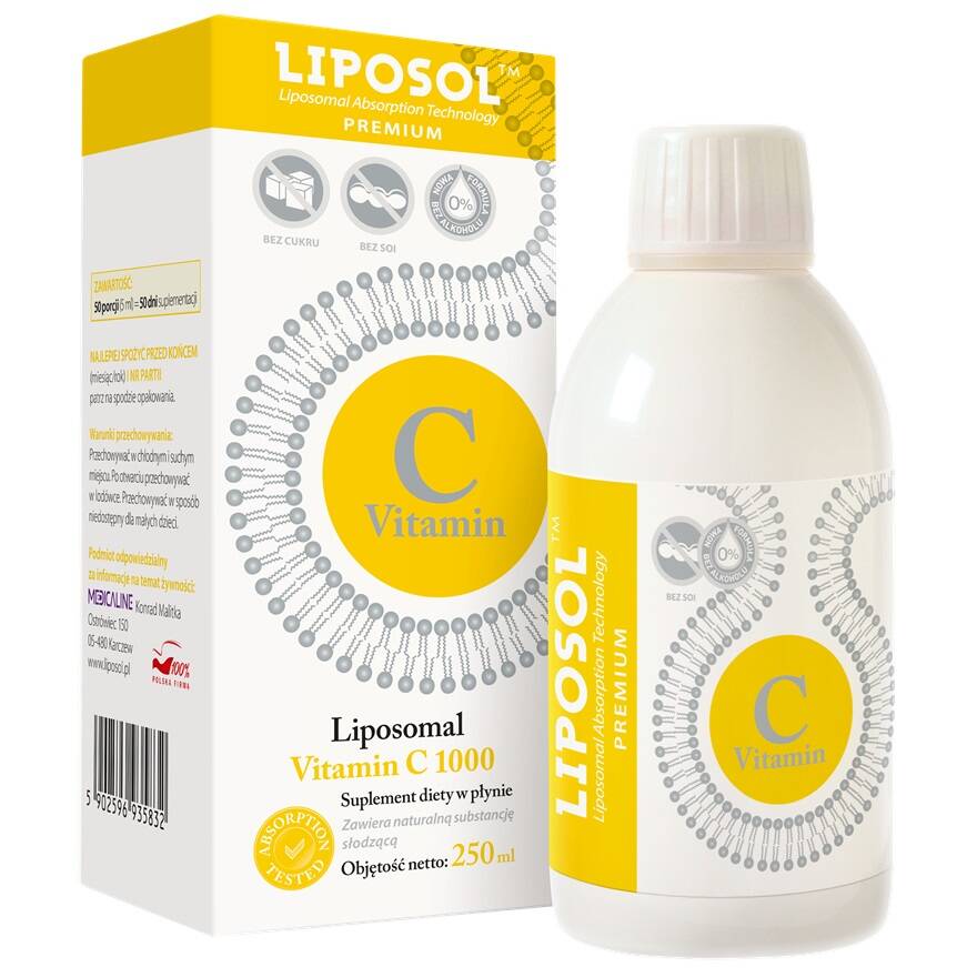 Liposol Liposomalna Witamina C 250 ml | Sklep Naturawit